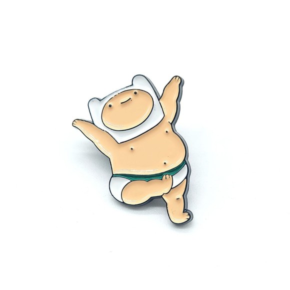Jewelry | Buff Baby Finn Enamel Pin Adventure Time | Poshmark